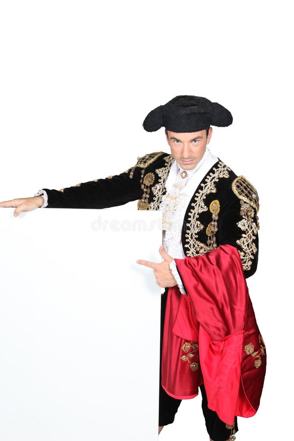 Man dressed as a matador stock photo. Image of black - 29065946