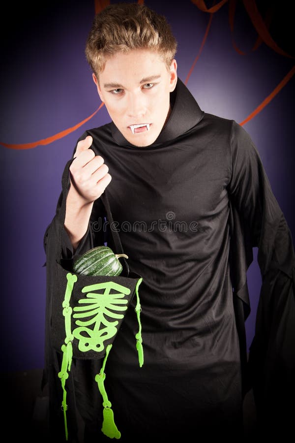 Man dressed for halloween stock photo. Image of fashion - 71860200