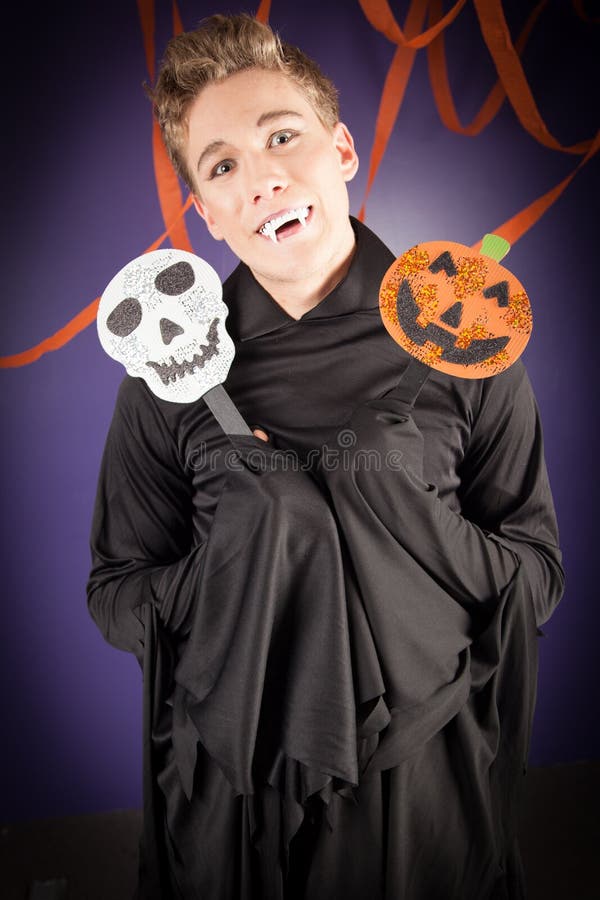 Man dressed for halloween stock image. Image of adult - 71860315