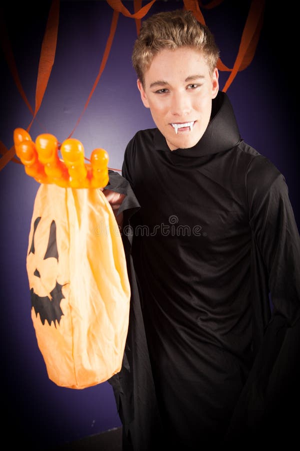 Man dressed for halloween stock photo. Image of holiday - 71862348