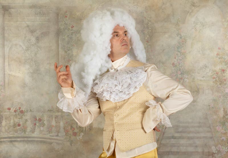 Man Dressed in Baroque Style Clothes Stock Photo - Image of costume ...
