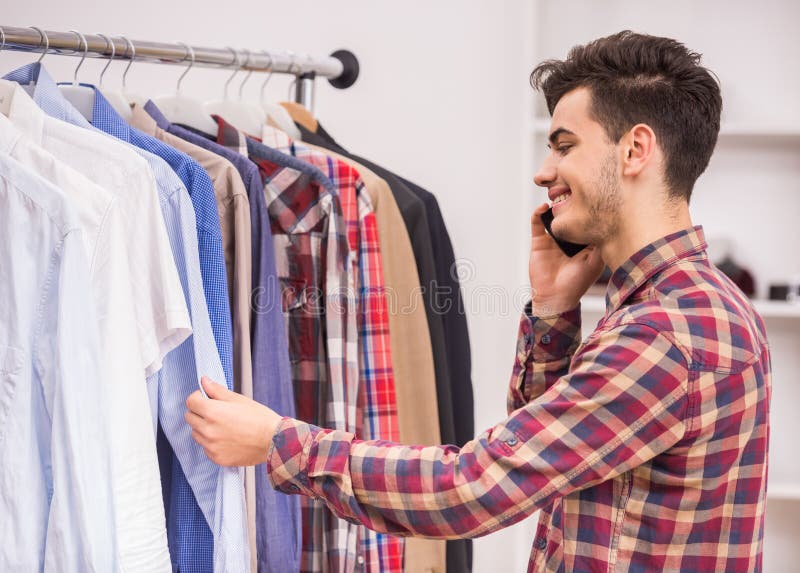 Man in dressing room stock image. Image of model, dressing - 57806713