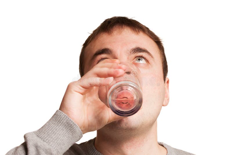 Man drinking. stock photo. Image of male, face, head - 29401096