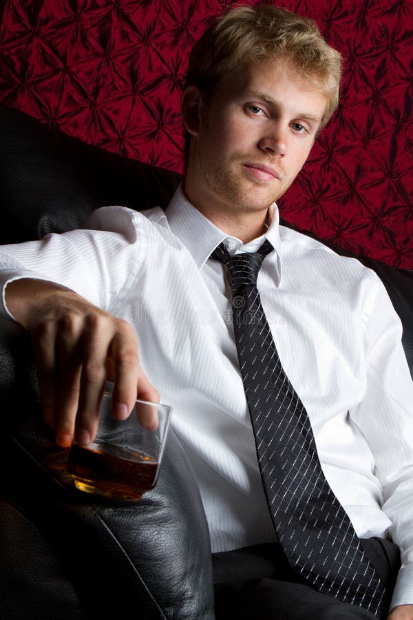 Man Drinking Alcohol stock image. Image of executive - 14578485