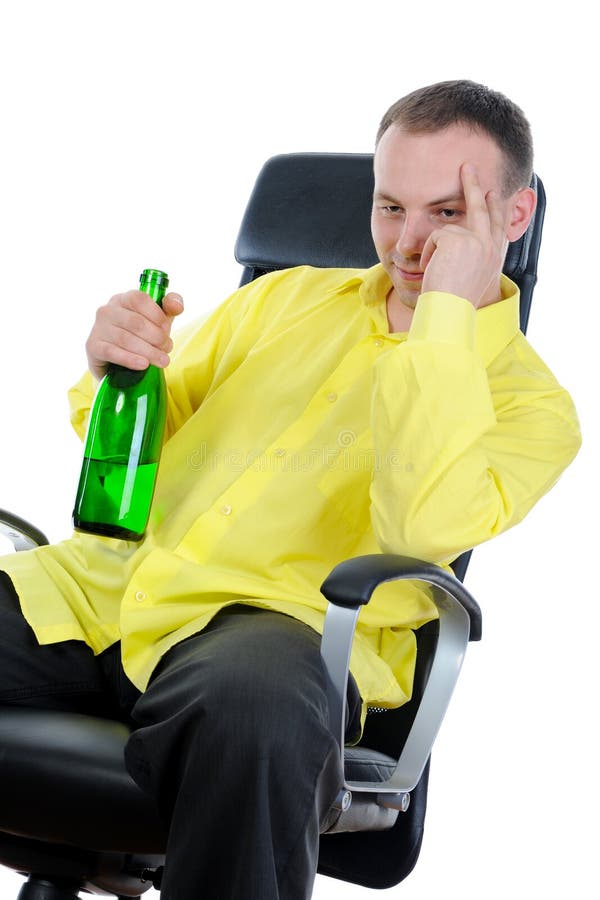 Sleeping man in a chair stock photo. Image of limp, jack - 13241974