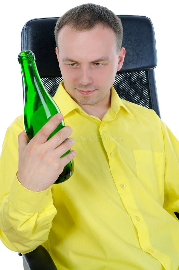 Man drinking alcohol. stock photo. Image of champagne - 16187552