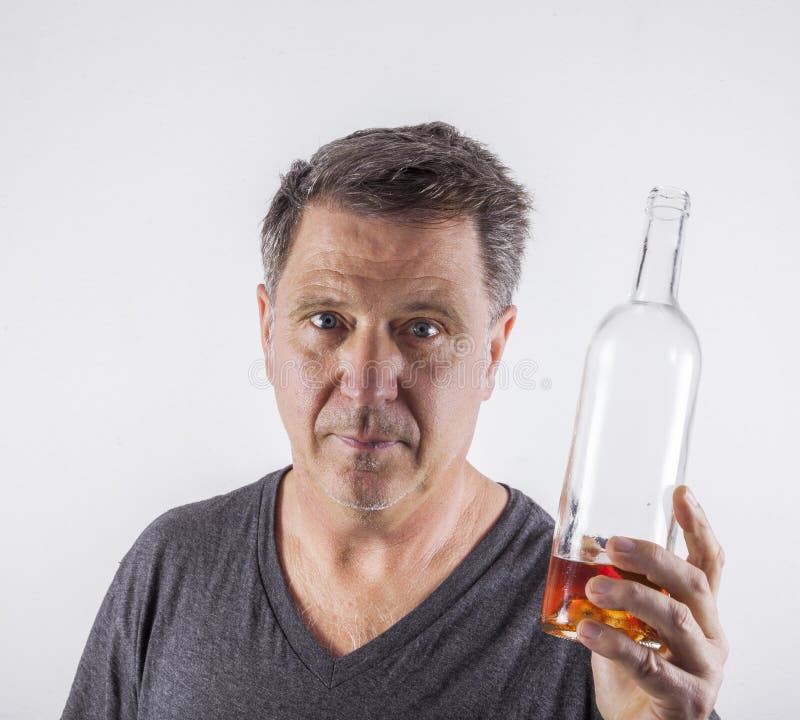 Man drinking alcohol stock image. Image of portrait, thursty - 73622067
