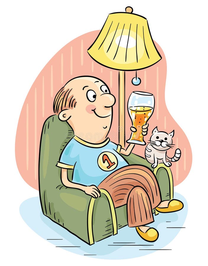 Cartoon Man Drinking Beer Stock Illustrations – 1,362 Cartoon Man ...