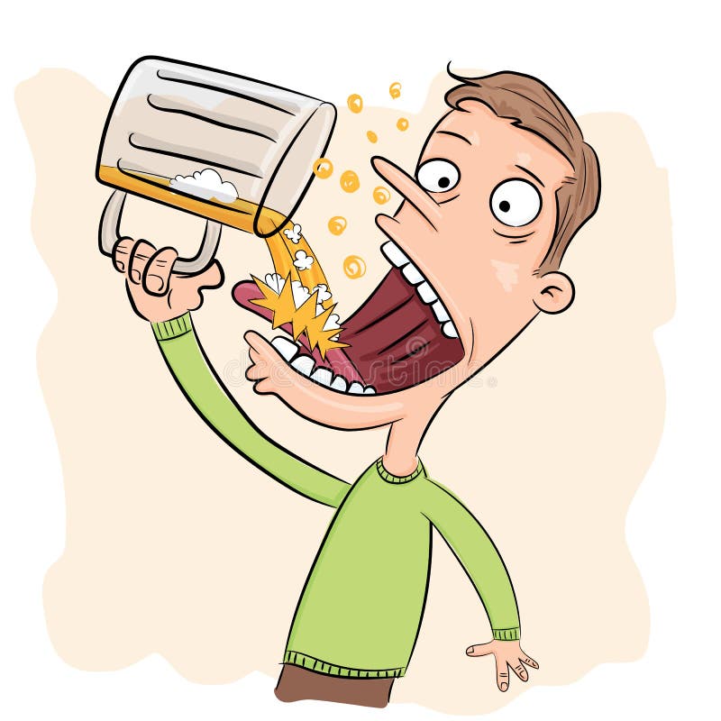 Cartoon Man Drinking Beer Stock Illustrations – 1,091 Cartoon Man ...