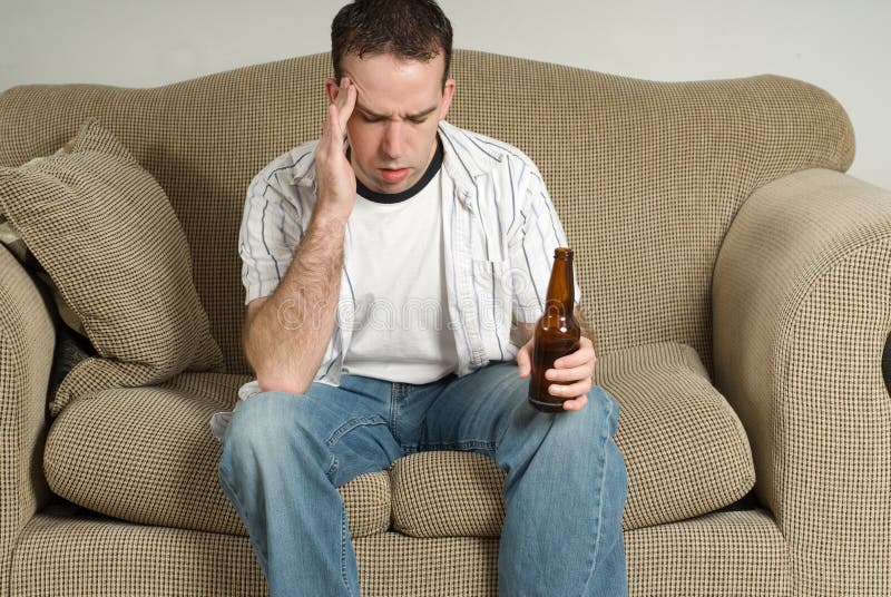 Man with Drinking Problem stock image. Image of looking - 8725661