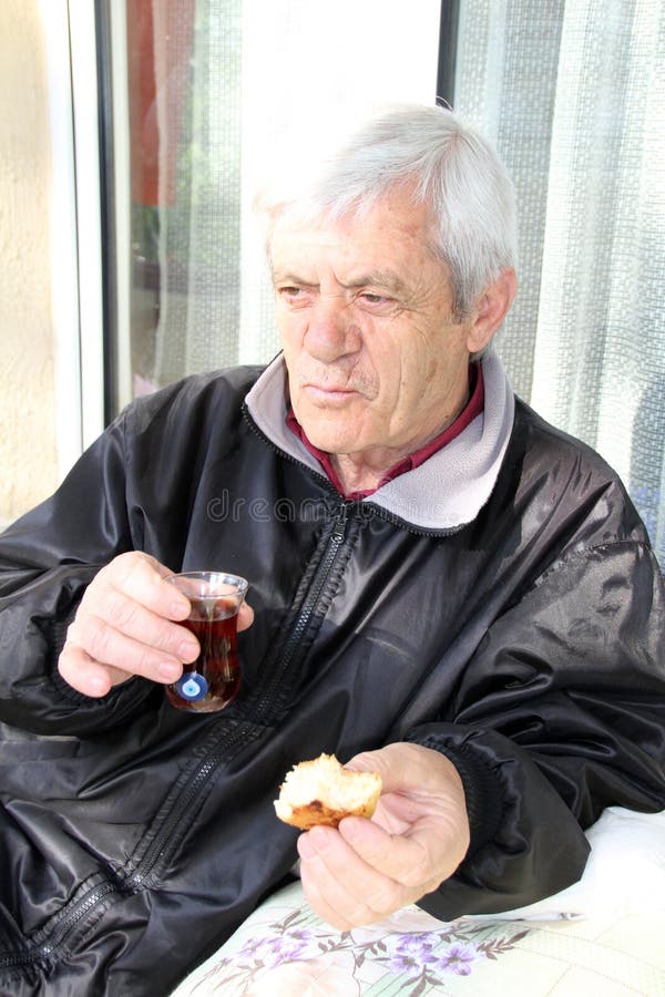 Man drinking turkish tea stock image. Image of drinking - 43312275