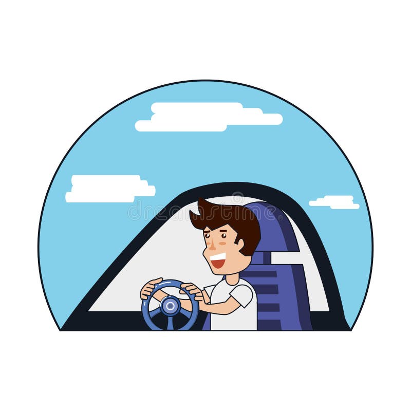 Man Driver Bus Avatar Character Stock Vector - Illustration of speed ...