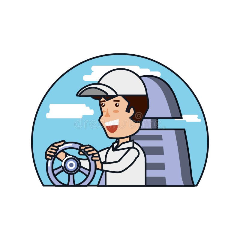 Man Driver Car Avatar Character Stock Vector - Illustration of person ...
