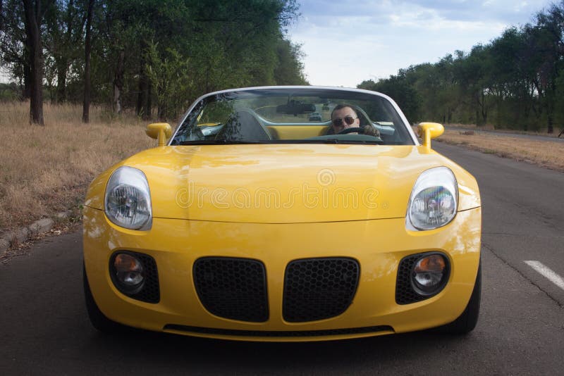 Man driving cabrio stock photo. Image of smiling, american - 33339018