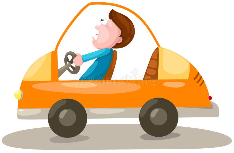 Man Driving Car Cartoon Vector Clipart Stock Vector - Illustration of ...