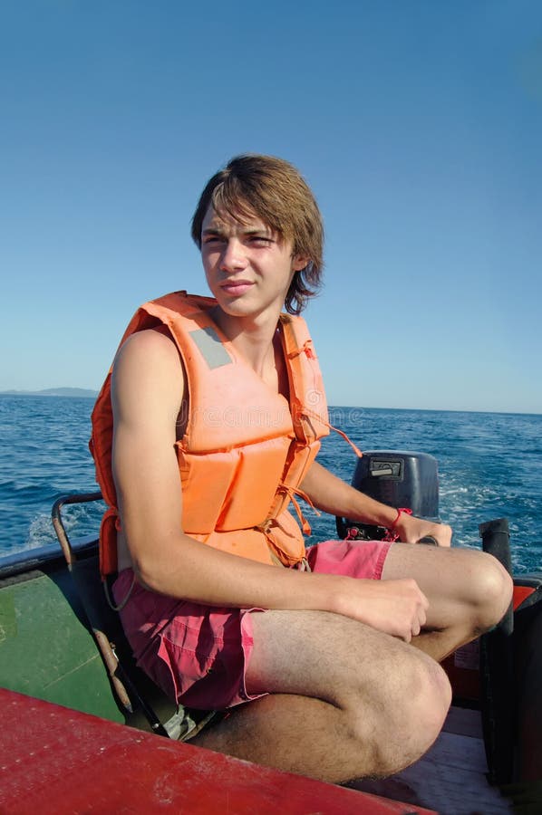 Man driving a speedboat stock photo. Image of speed, captain - 20730930