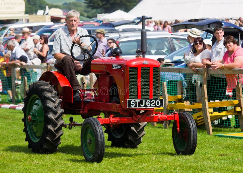 Man Driving Tractor at Cartmel Show 2011 Editorial Stock Photo - Image ...