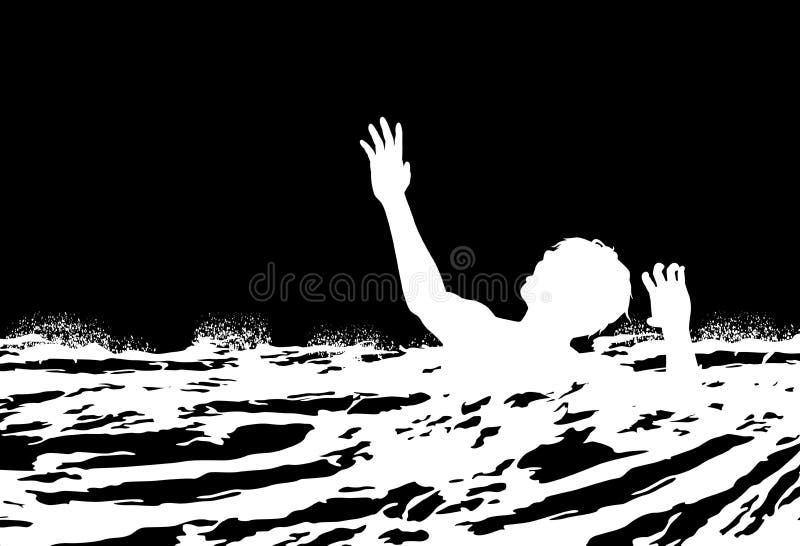 Drowning stock illustration. Illustration of death, sign - 513055 Drowning stock illustration. Illustration of death, sign - 513055