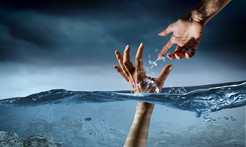 Hand of Person Drowning in Water Stock Photo - Image of dangerous ...