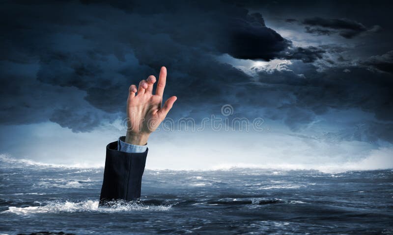 Hand of Person Drowning in Water Stock Photo - Image of dangerous ...