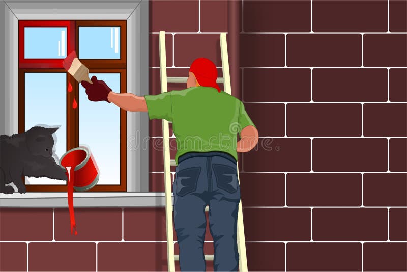 Man dying windows stock illustration. Illustration of windows - 57630922