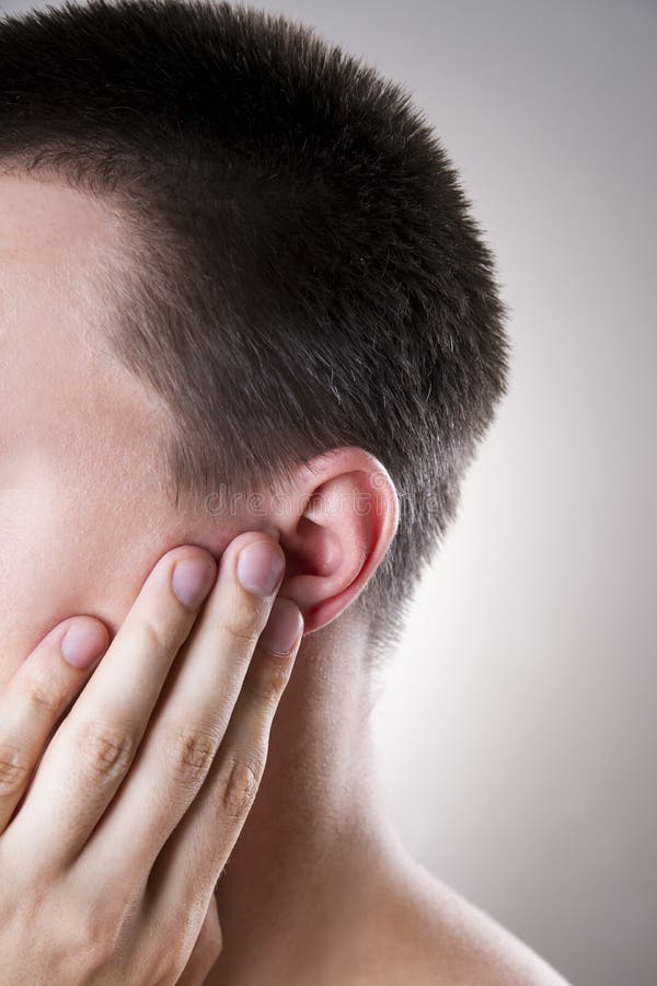 Earache stock image. Image of headache, human, portrait - 18628057
