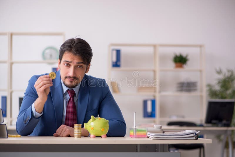 Young Man Earning Money Via Internet in Retirement Concept Stock Image ...