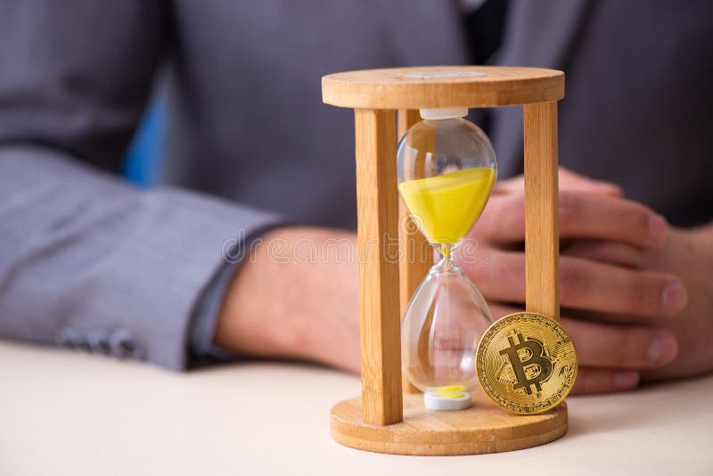 Young Man Earning Money Via Internet in Time Management Concept Stock ...