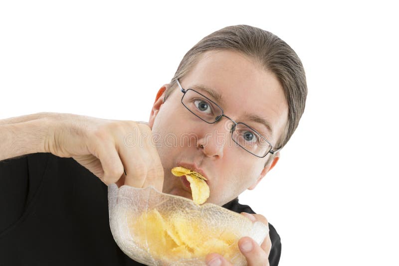 1+ Man eating chips Free Stock Photos - StockFreeImages 1+ Man eating chips Free Stock Photos - StockFreeImages