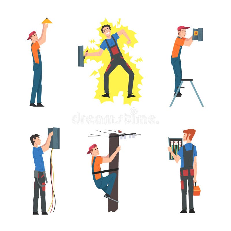 Wireman Stock Illustrations – 62 Wireman Stock Illustrations, Vectors ...