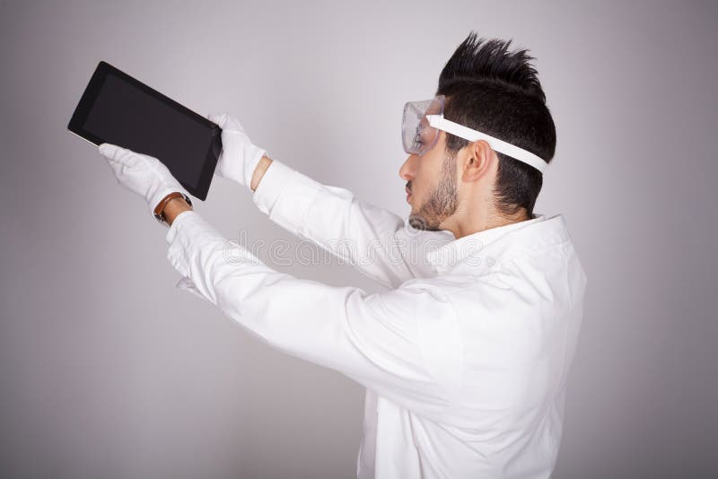 Man electronic technical stock image. Image of concentrated - 40997347