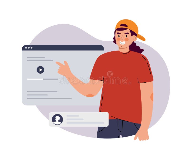 A Man with Elements for a Mobile Application. Ui Ux Designer ...