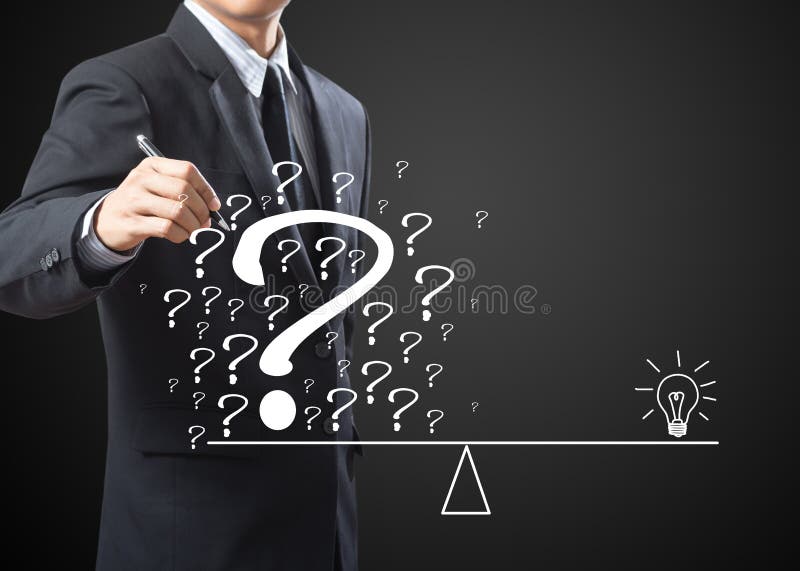 Man Eliminate Problem and Find Solution Stock Image - Image of creative ...