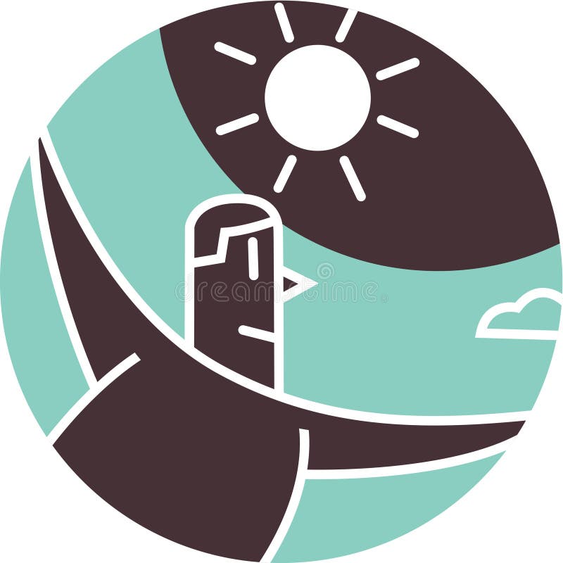 Man embracing sun stock illustration. Illustration of coloured - 26230004