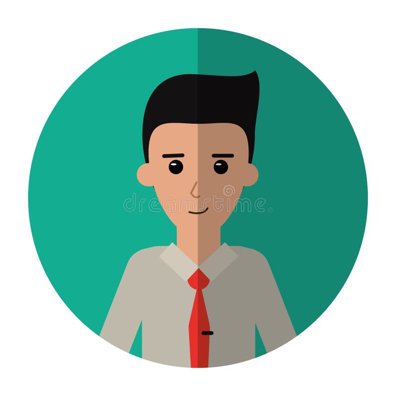 Man Employee Work Business Shadow Stock Vector - Illustration of team ...