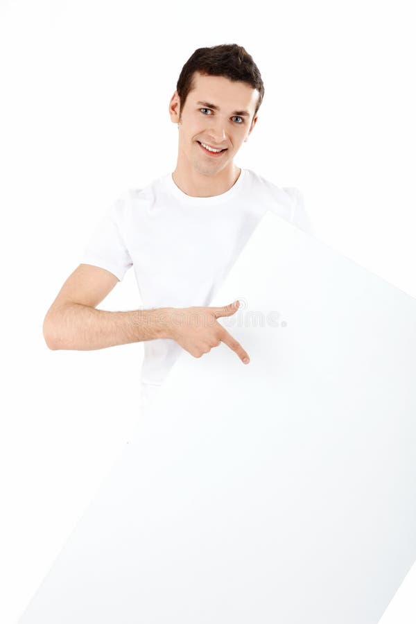 The Man with the Empty Form Stock Photo - Image of happiness, caucasian ...