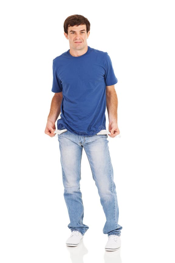 Man empty pockets stock image. Image of adult, smile - 34731511