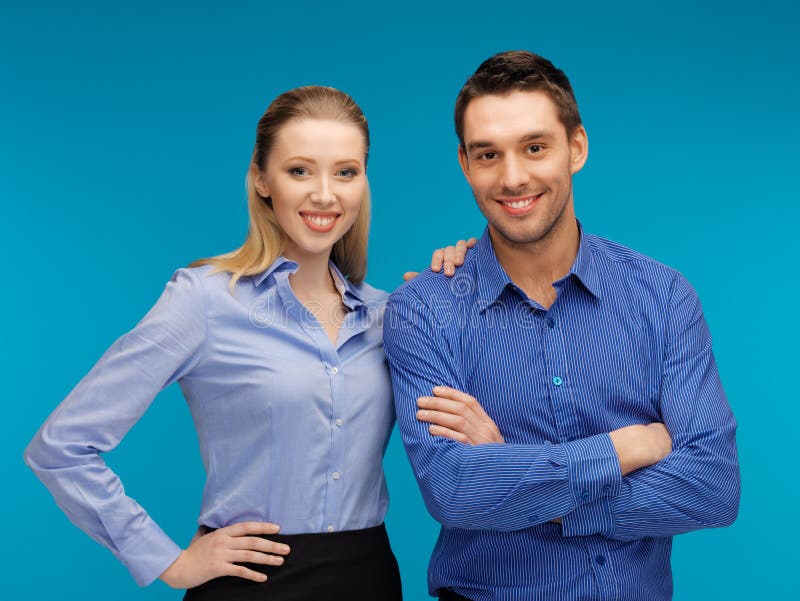 Man En Vrouw in Formele Kleding Stock Afbeelding - Image of zaken, knap ...
