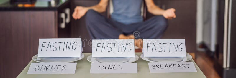 The Man is Engaged in Intermittent Fasting for Health.. Intermittent ...