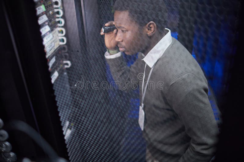 Man Engaging Device Data Center Environment Stock Photos - Free & Royalty-Free Stock Photos from ...