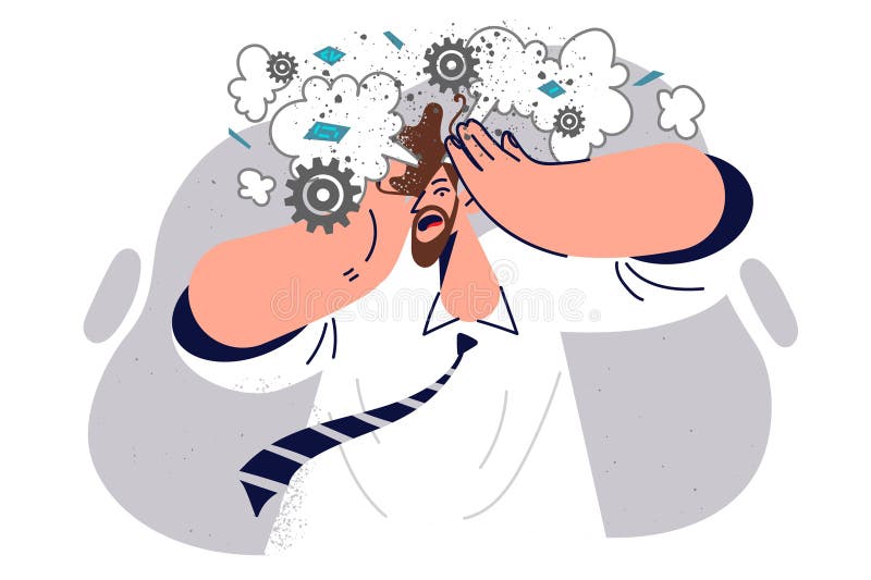Man Engineer Feels Explosion in Head Due To Overload and Burnout at ...