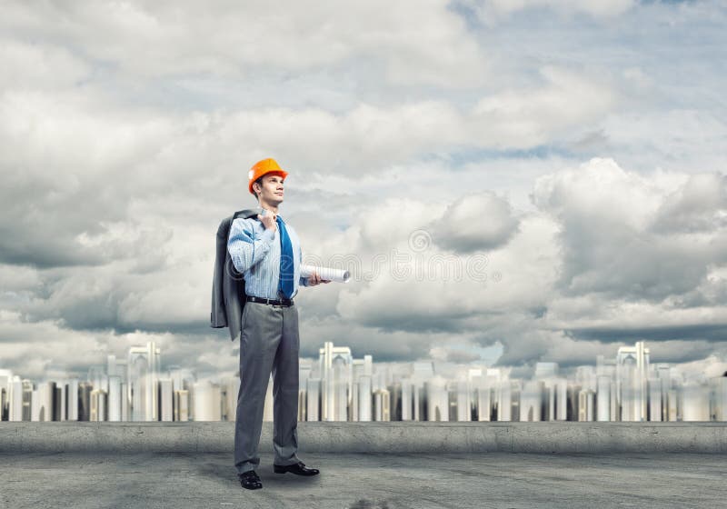 Man engineer stock image. Image of cheerful, expression - 50447297