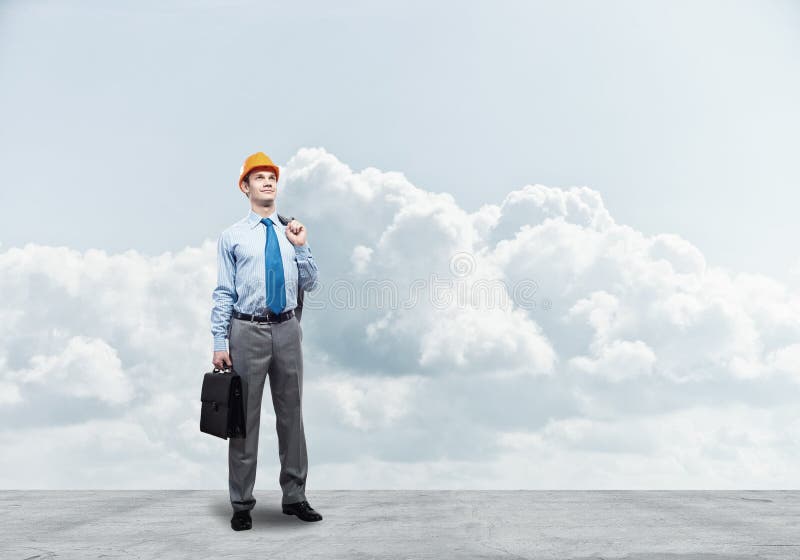 Man engineer stock photo. Image of person, pose, hold - 52662210