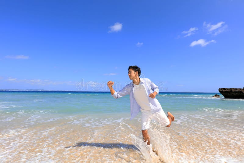 Man enjoy the sun. stock photo. Image of relaxed, nature - 59426660