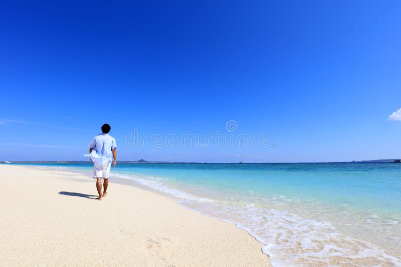 Man enjoy the sun. stock photo. Image of pacific, exotic - 59820746