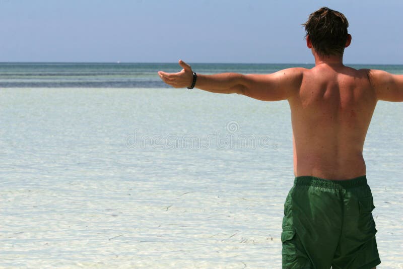 Man enjoying the sun stock photo. Image of relaxing, holidays - 6897832