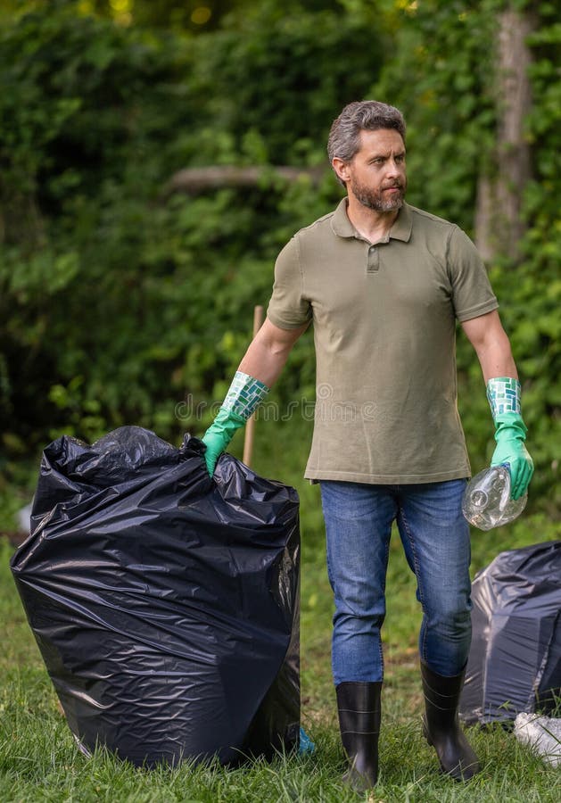 Man Environmental Activist. Environmental Conservation. Save ...