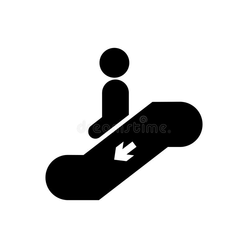 Man Going Down Escalator Stock Illustrations – 45 Man Going Down ...
