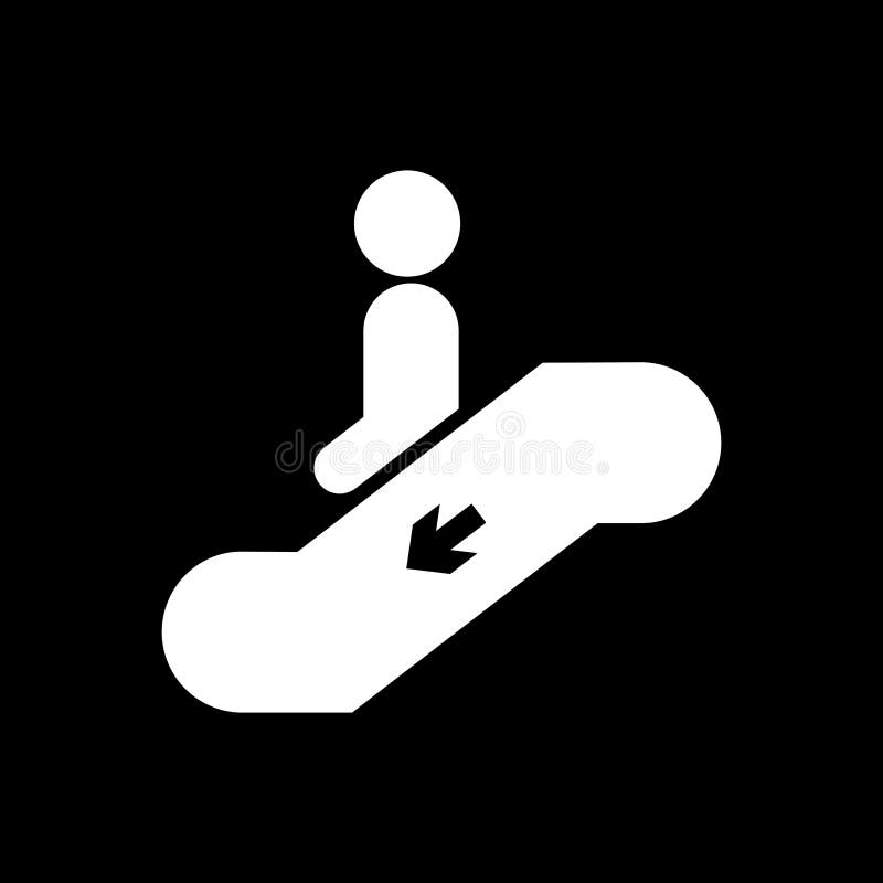 Man Going Down Escalator Stock Illustrations – 45 Man Going Down ...