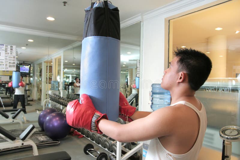 Man exercise stock image. Image of exercise, boxing, center - 6549309